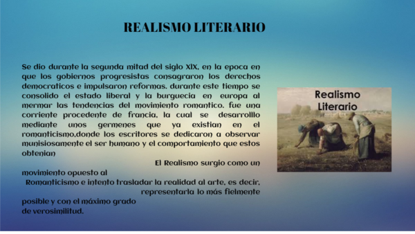 REALISMO LITERARIO by valenciadavilam on Genially